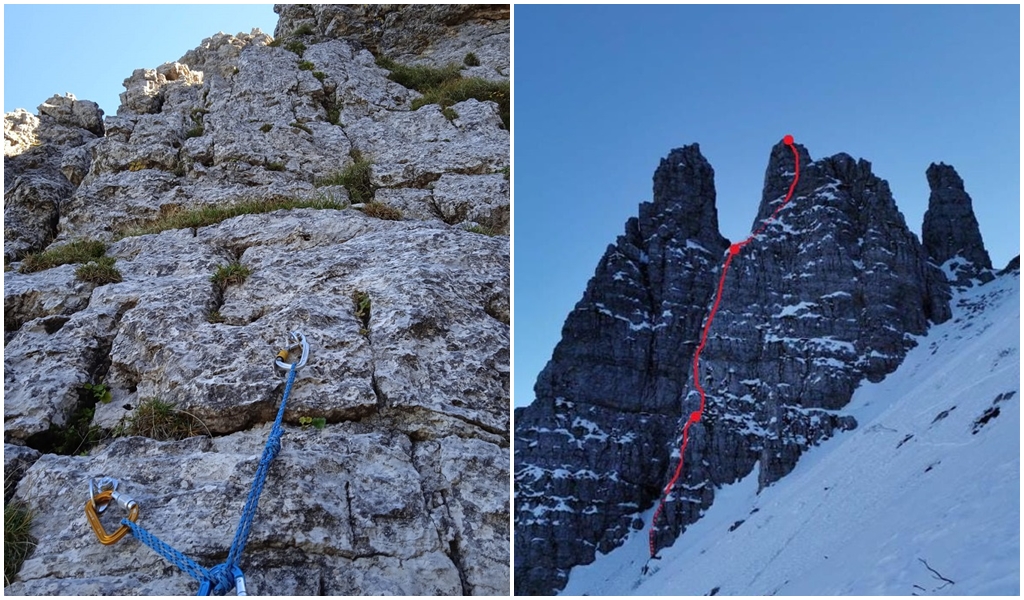 RELAZIONE: Via Spigolo Lia - Carega - Piccole Dolomiti sport